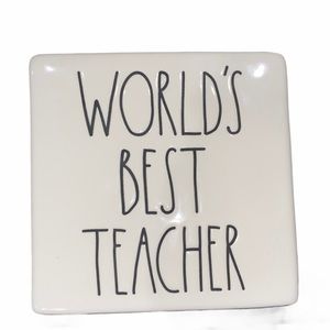 Rae Dunn | Office | Nwt Rae Dunn Worlds Best Teacher Desk Decor | Poshmark